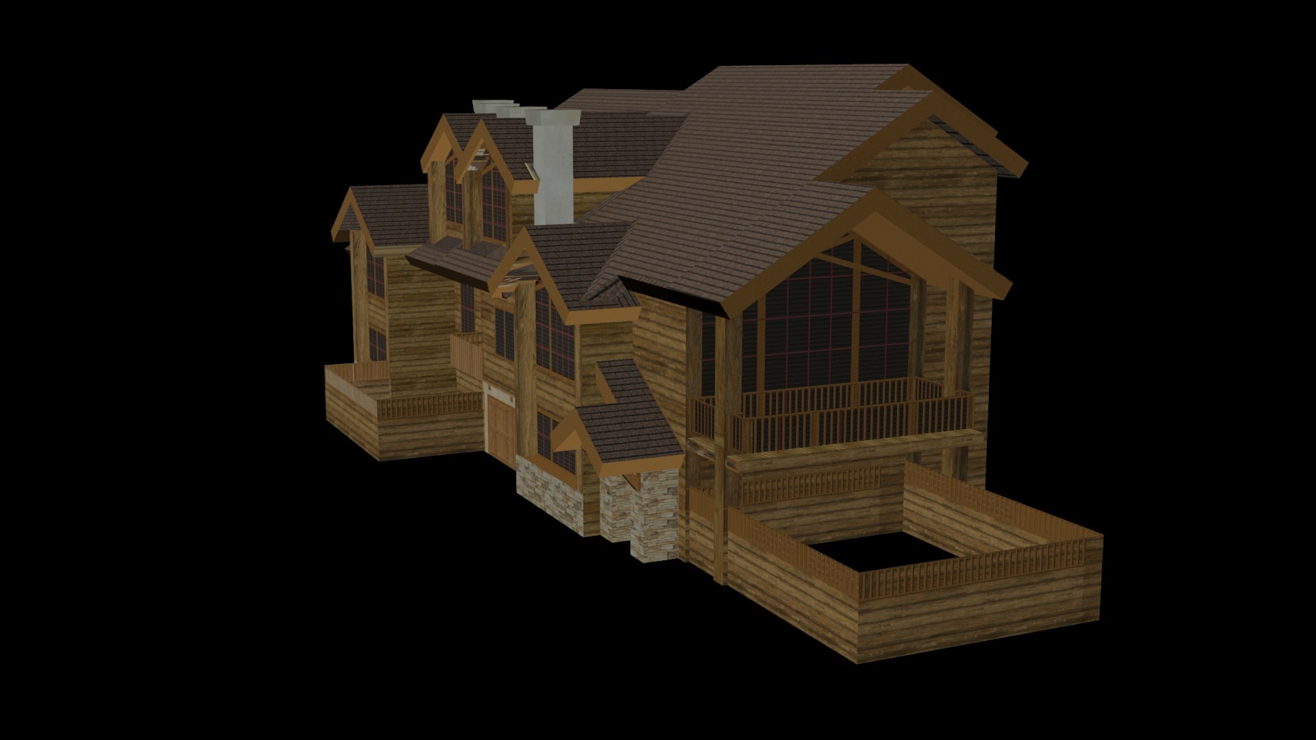 Condo Low Poly Structure 3D Model - TurboSquid 1999838