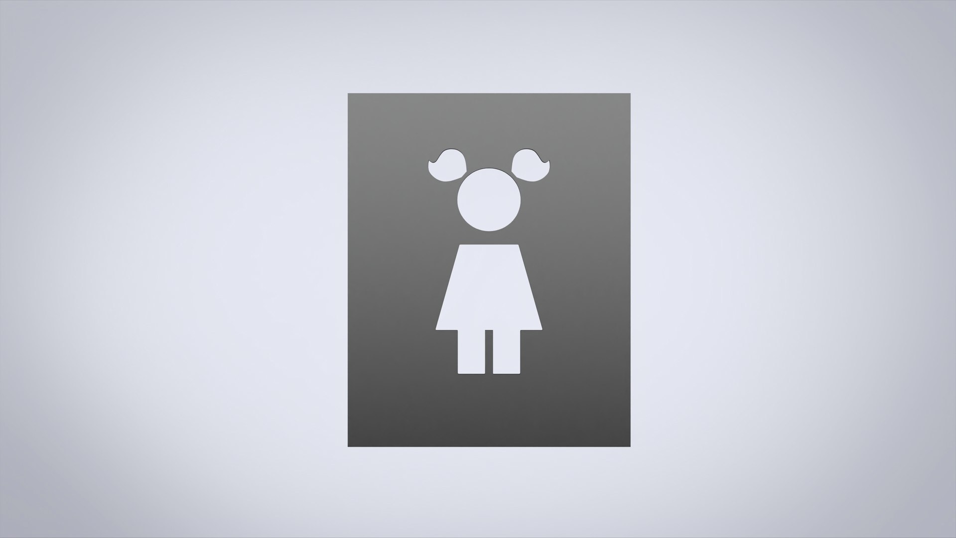 3D Model Toilet Door Sign 3D Print Model Or Laser Cutting - TurboSquid ...