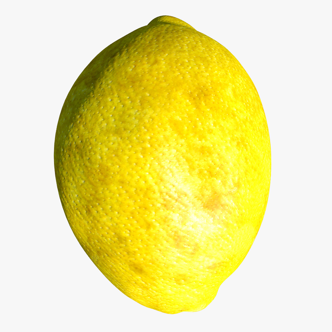 3d lemon fruit model