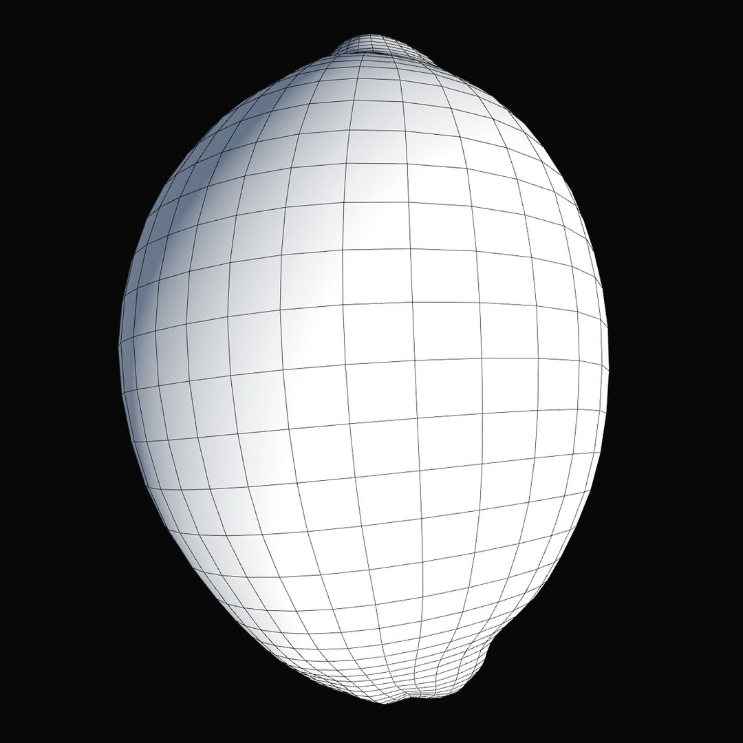 3d lemon fruit model