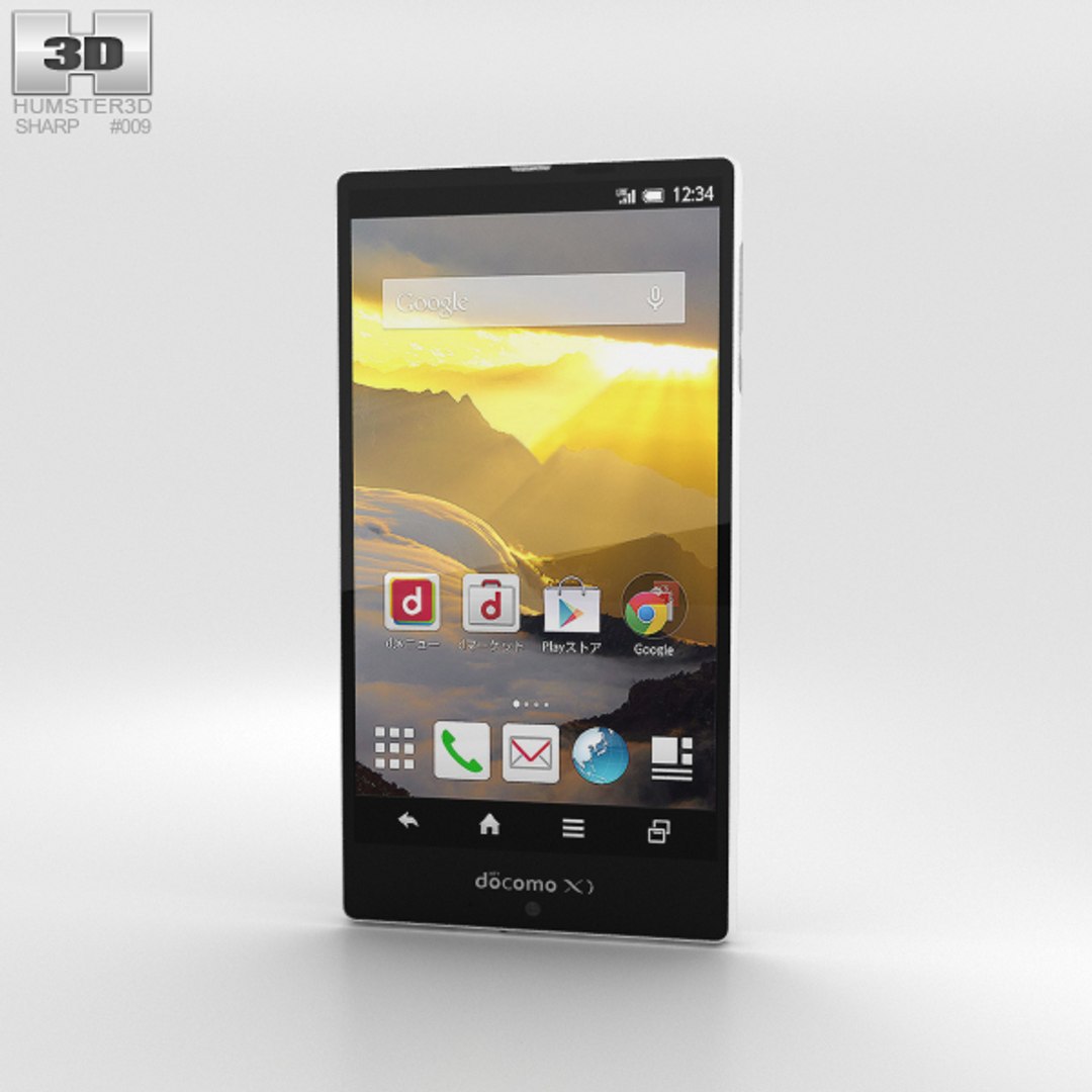 Sharp sh-04f aquos 3D model - TurboSquid 1157351