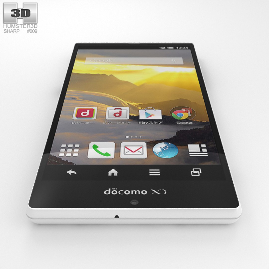 Sharp sh-04f aquos 3D model - TurboSquid 1157351