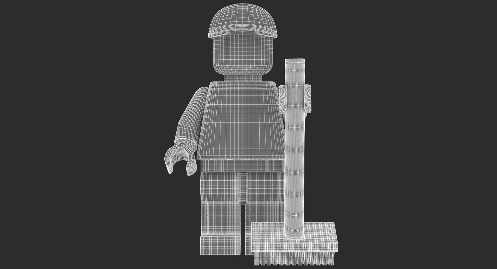 3d model lego man