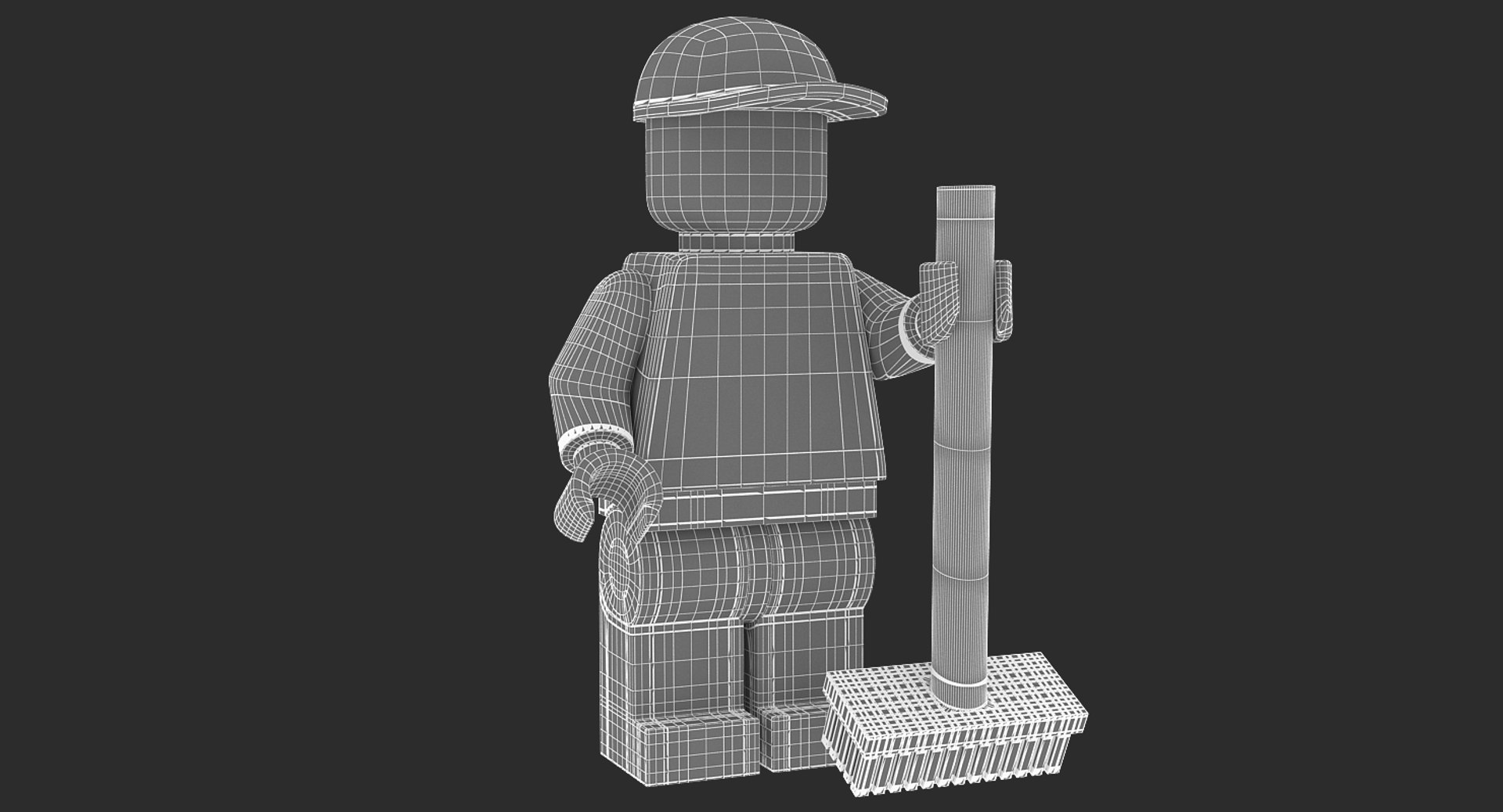 3d model lego man