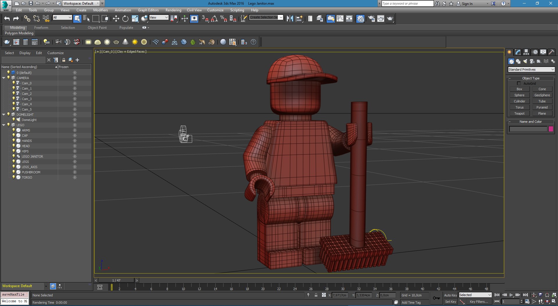 3d model lego man