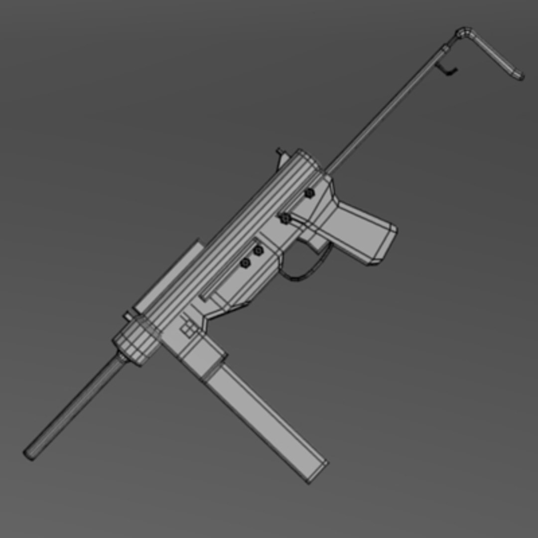 3d Model M3a1 Army Weapon