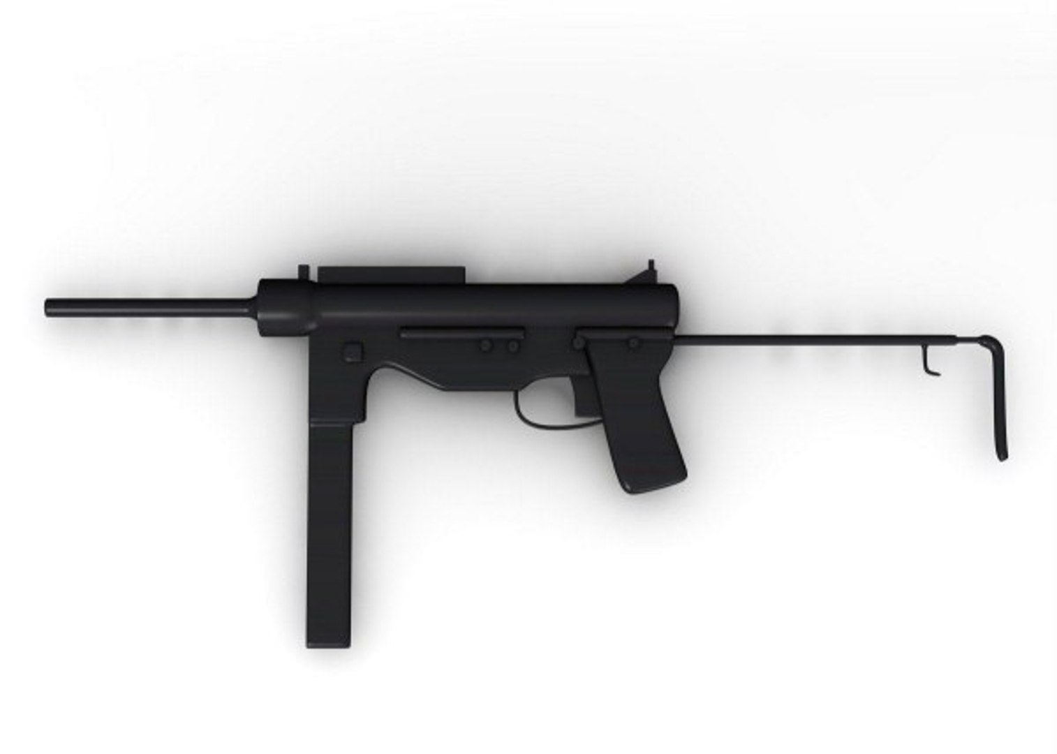 3d Model M3a1 Army Weapon