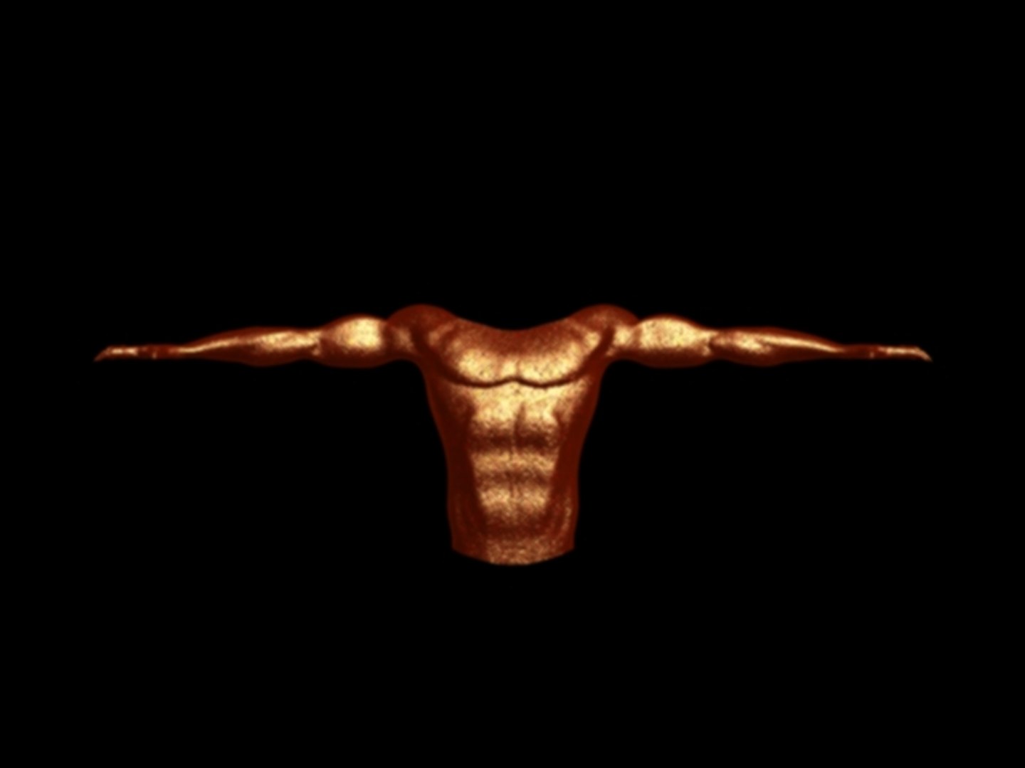 3d torsso demon human