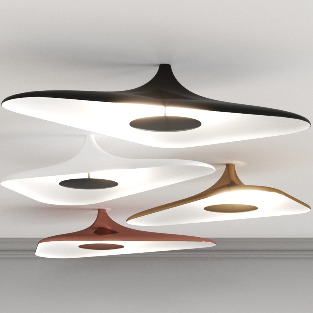 Luceplan Soleil Noir by Studio Odile Decq Ceiling 3D - TurboSquid 2134031