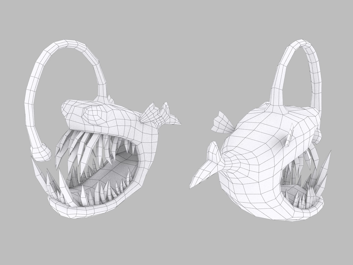 3D Fish Angler Anglerfish - TurboSquid 1334401