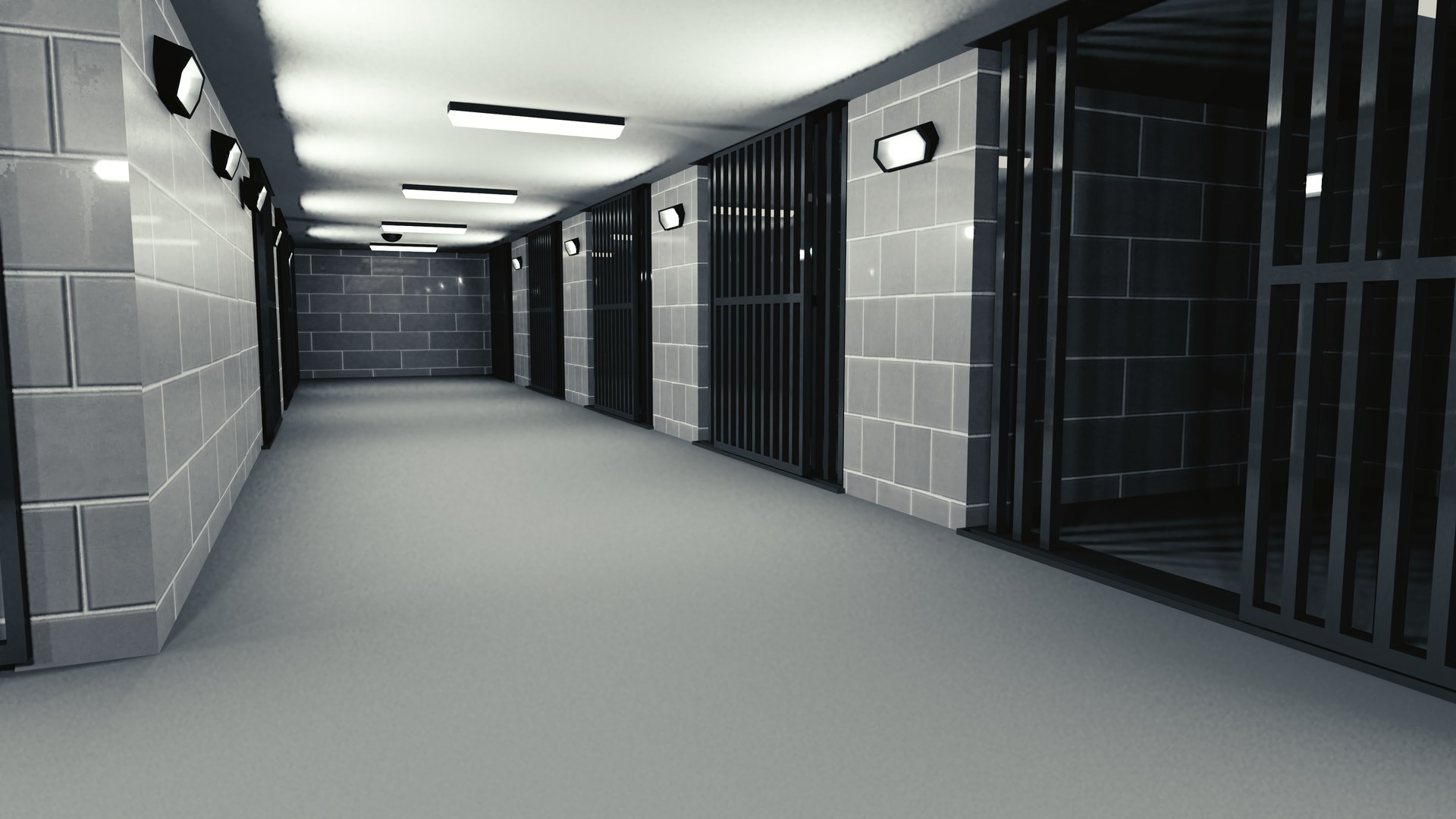 Interior Prison Cells 3D Model - TurboSquid 1640131