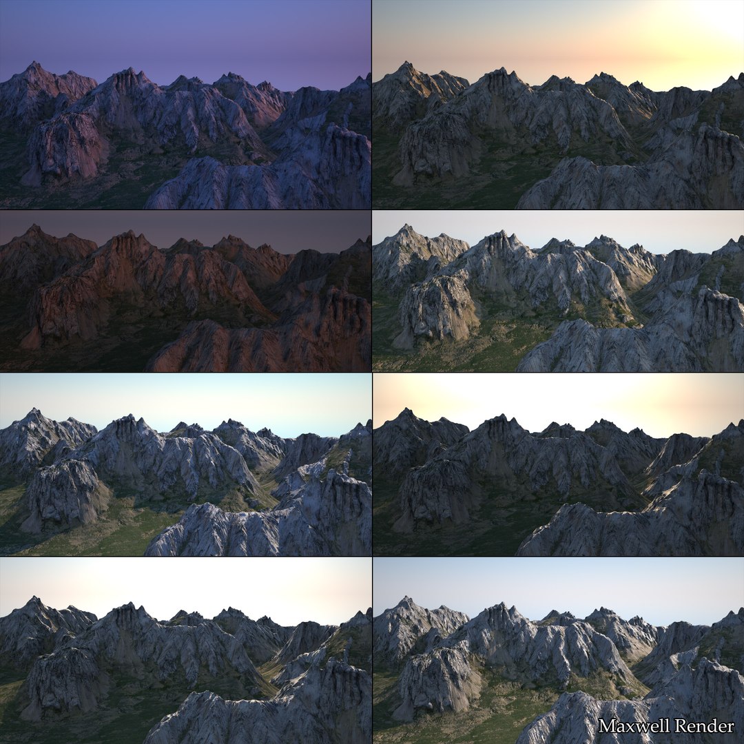 3d Obj Rocky Mountain