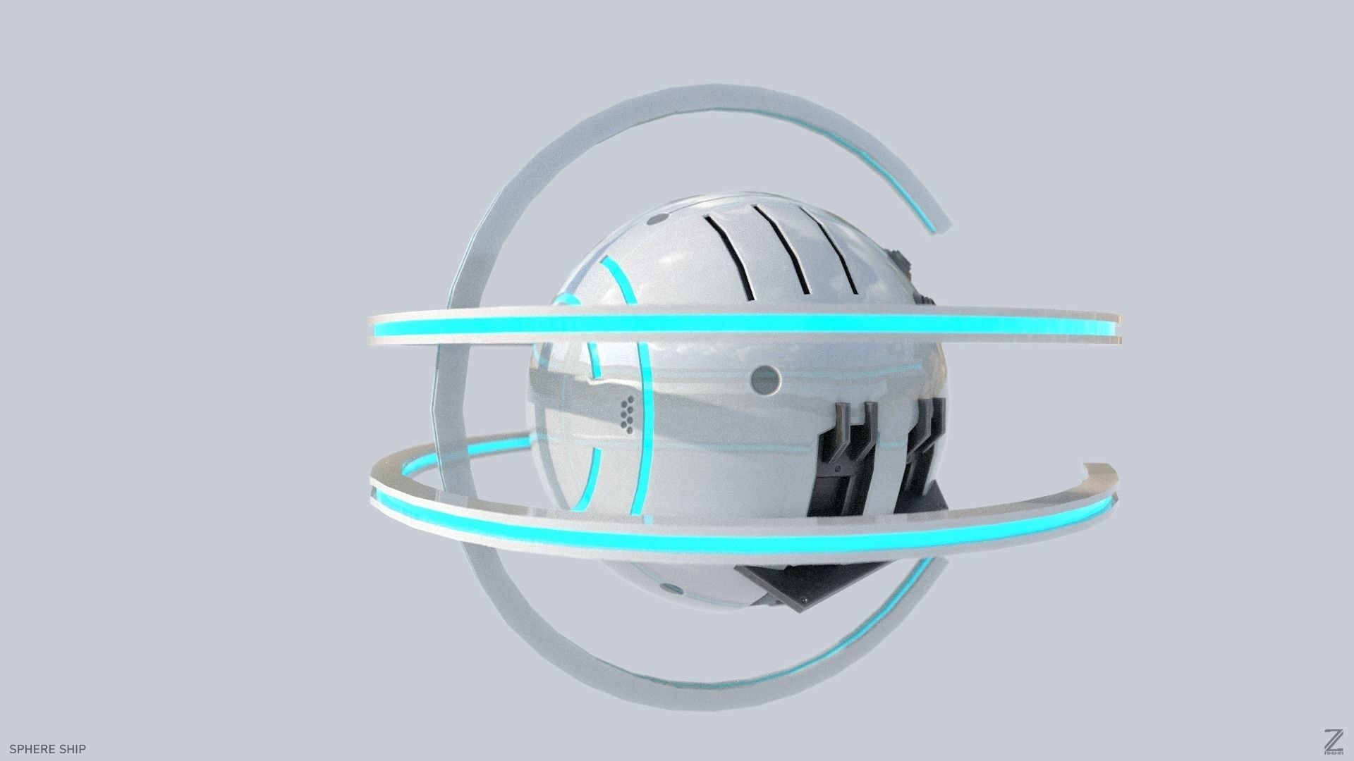 Sphere Ship 3D Model - TurboSquid 2397949