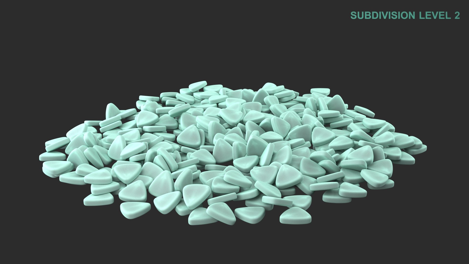 3D Pill Pile Model - TurboSquid 2151127