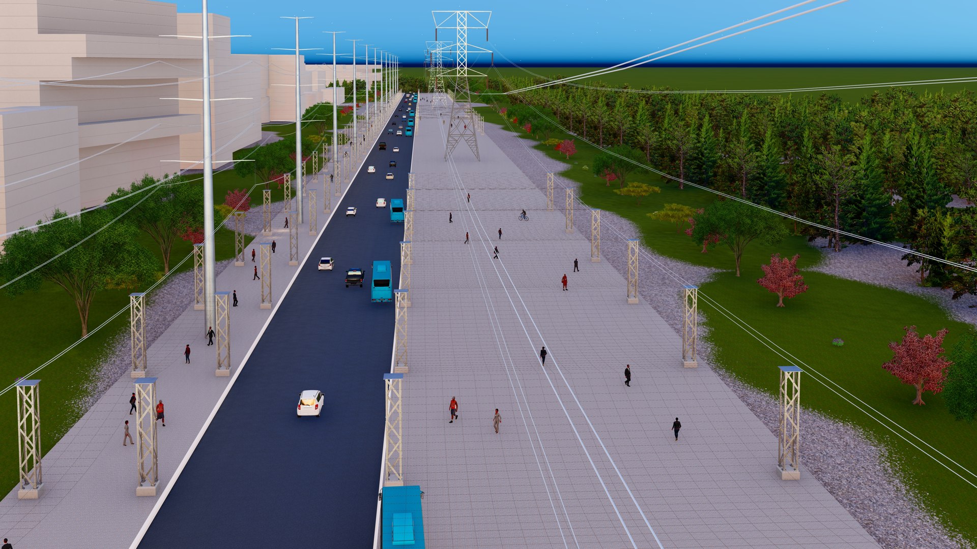 3D Model Powerline SafetyNet Infrastructure2 - TurboSquid 2256360