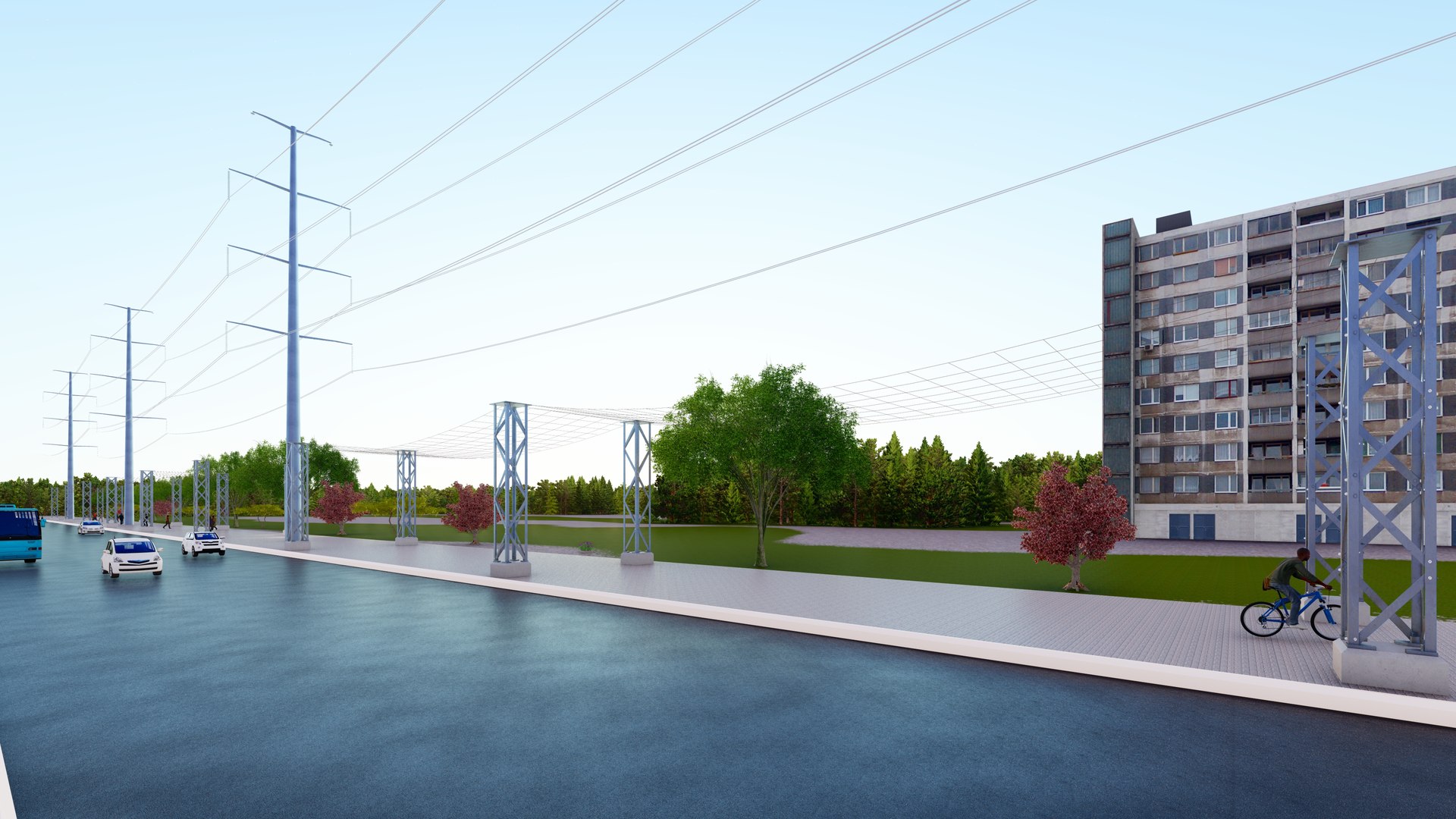 3D Model Powerline SafetyNet Infrastructure2 - TurboSquid 2256360