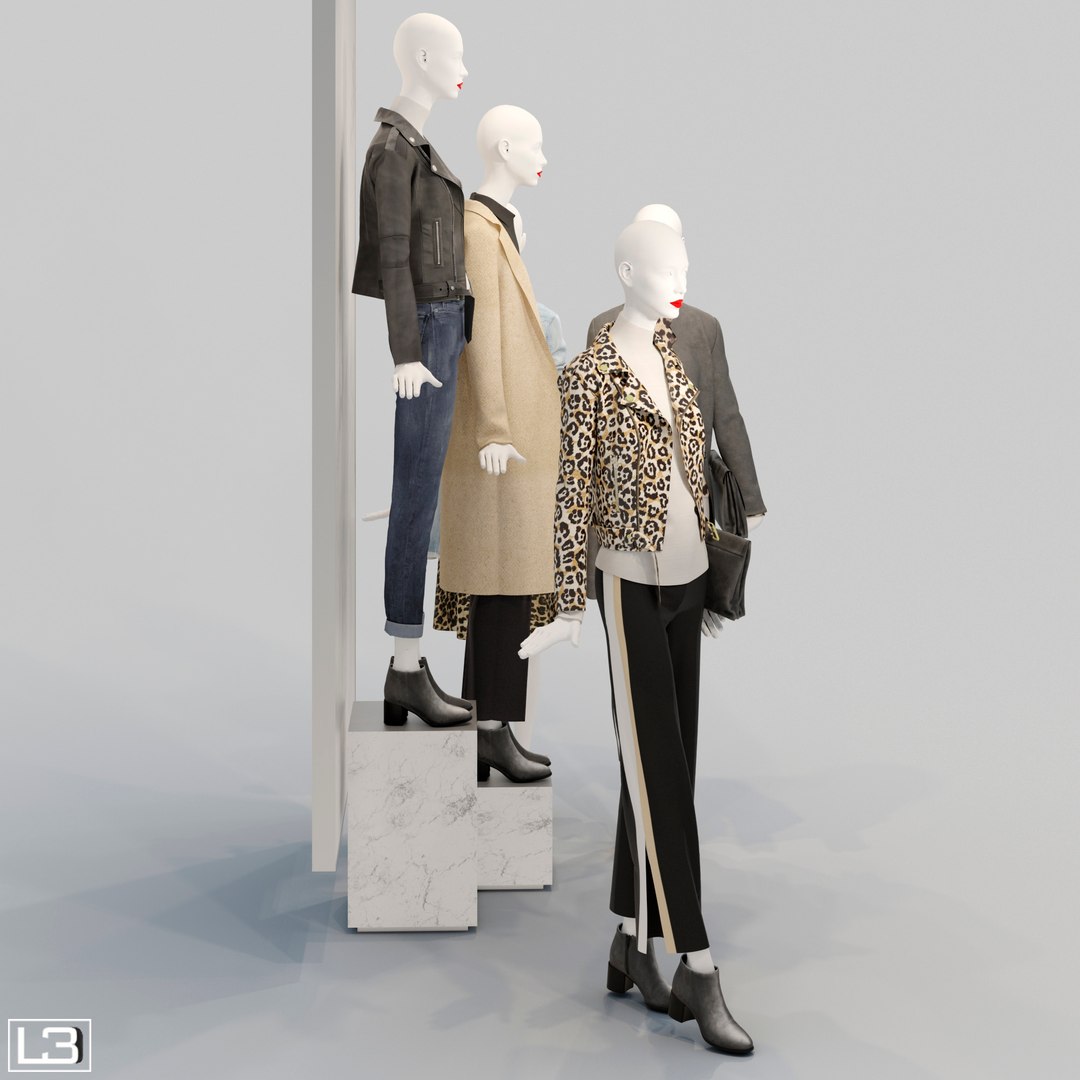 Store Mannequins Model - TurboSquid 1645251