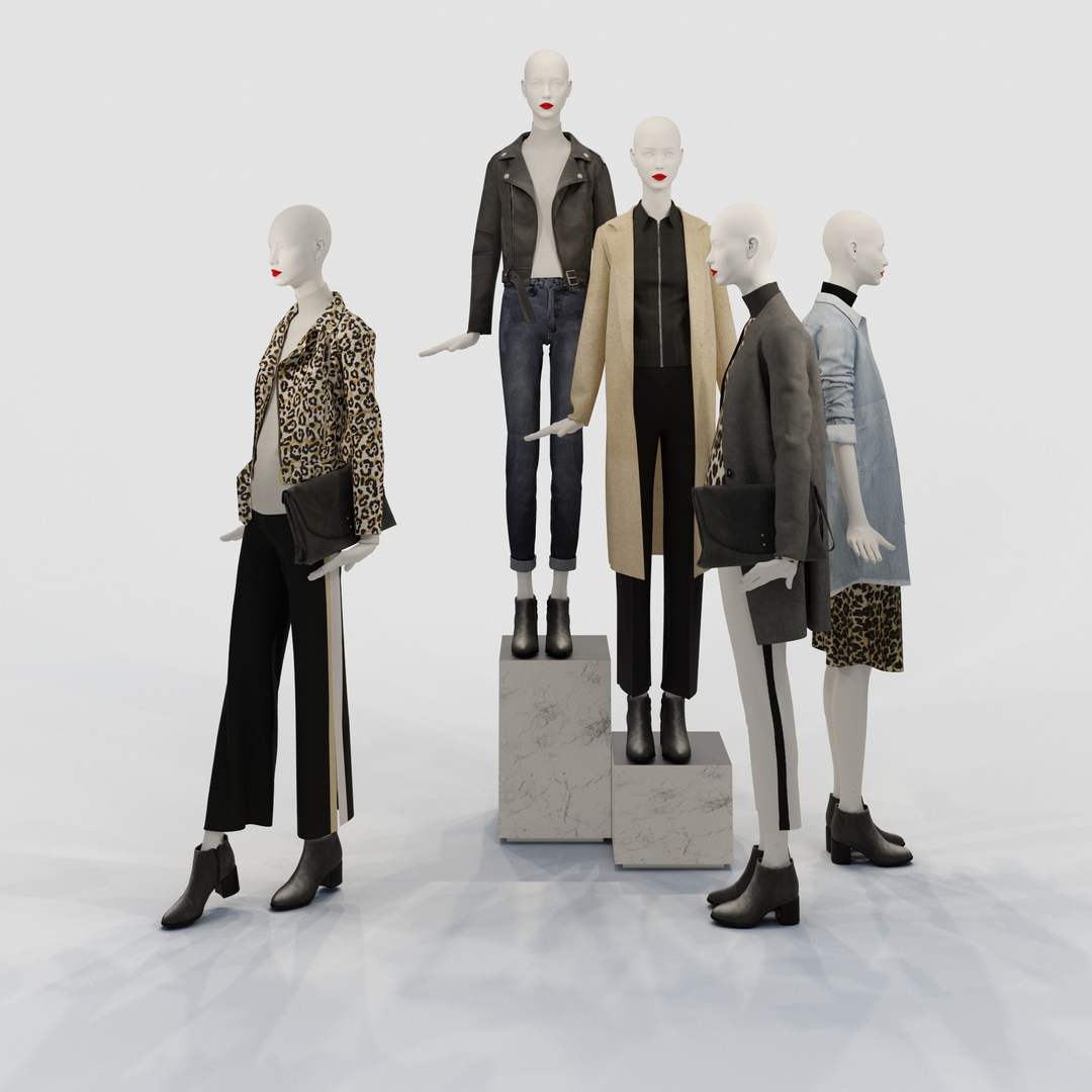 Store Mannequins Model - TurboSquid 1645251