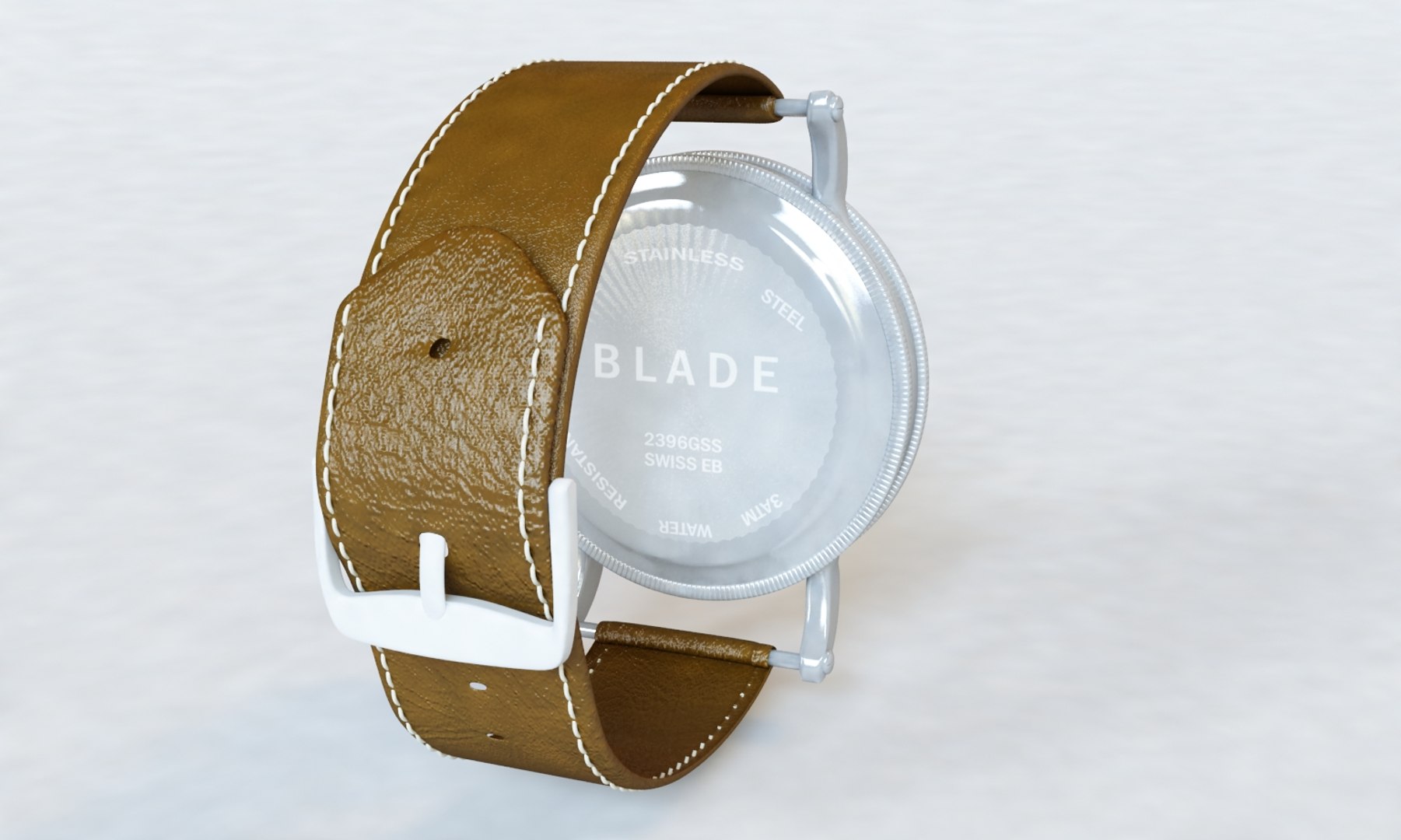 3d Blade Watch Model