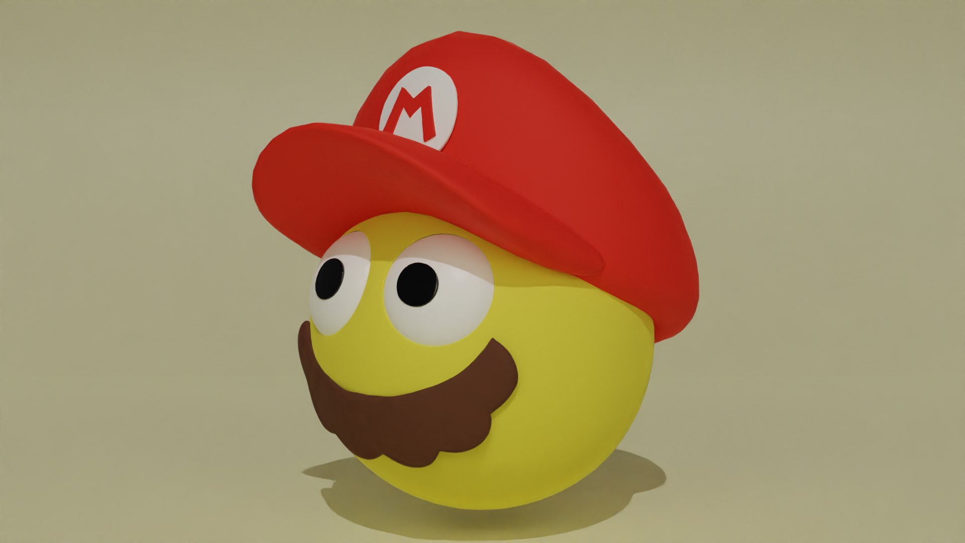3D Emoji Mario - TurboSquid 2064342