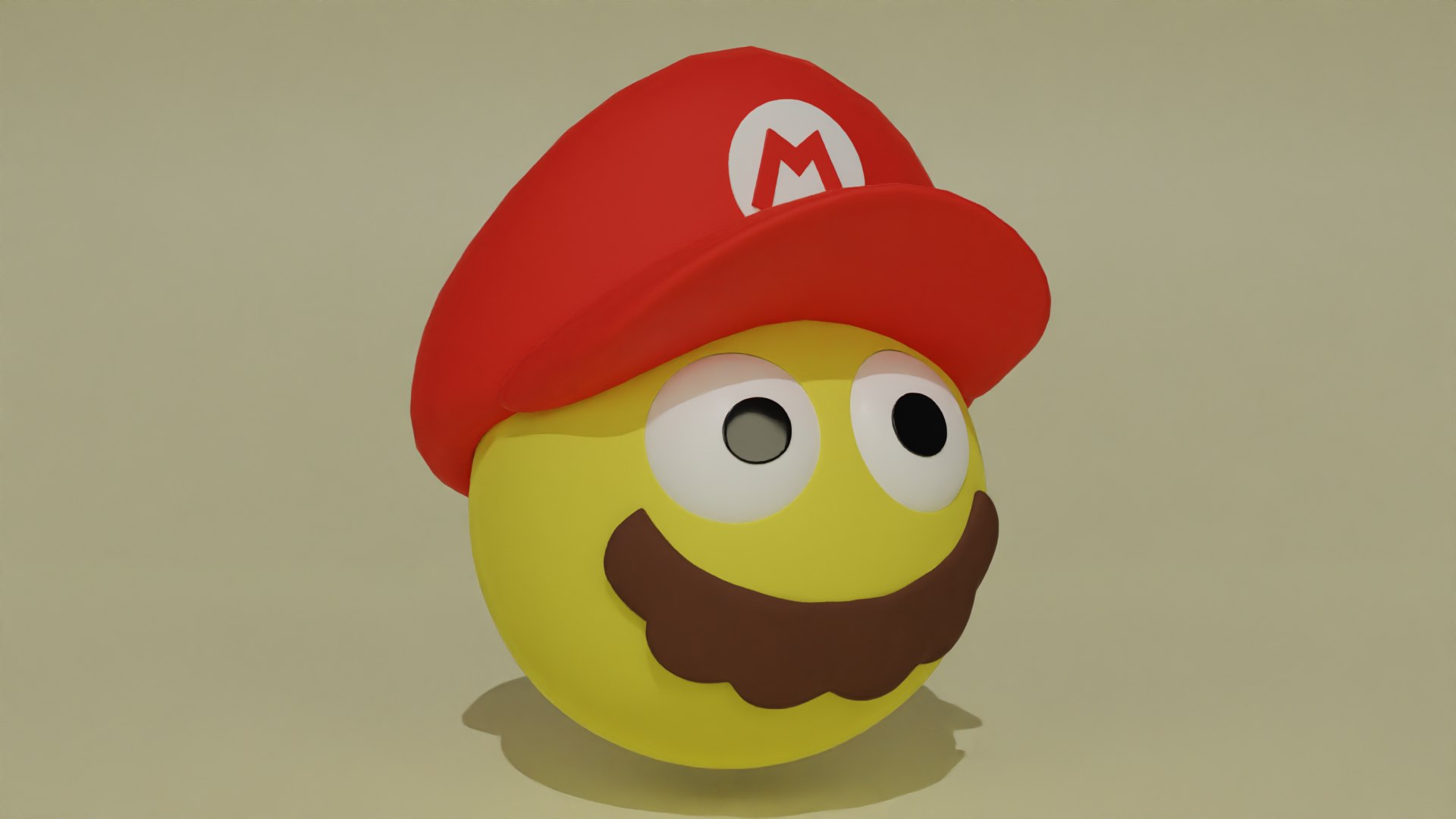 3D Emoji Mario - TurboSquid 2064342