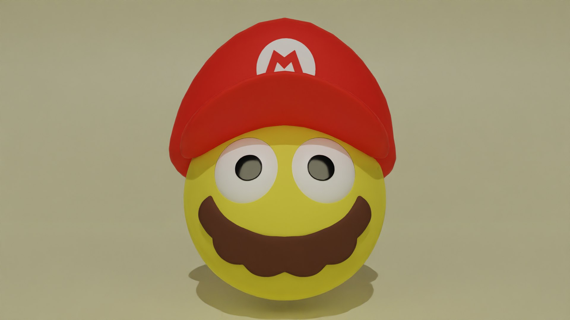 3D Emoji Mario - TurboSquid 2064342