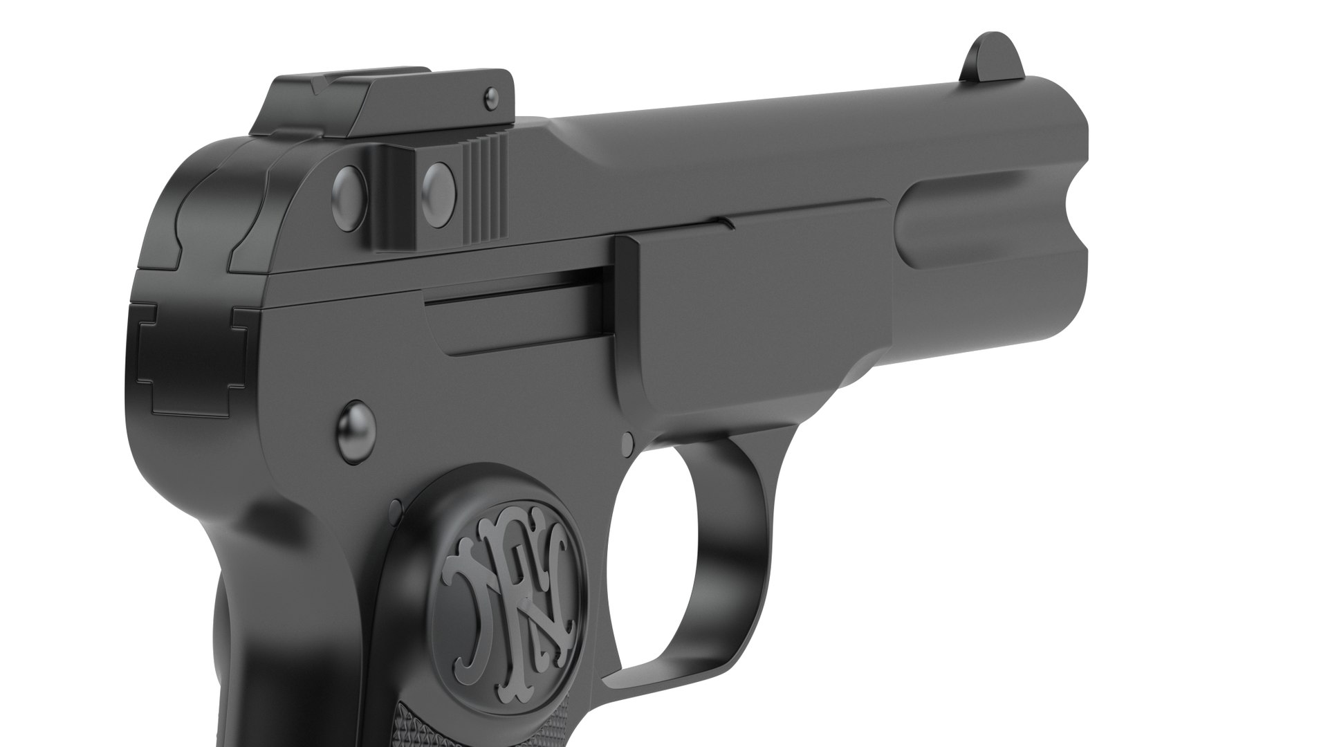 3D FN M1900 Pistol Model - TurboSquid 1769164