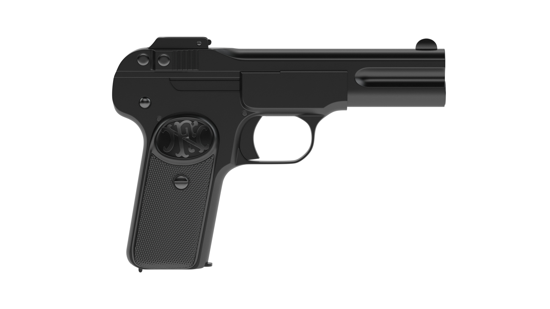 3D FN M1900 Pistol Model - TurboSquid 1769164