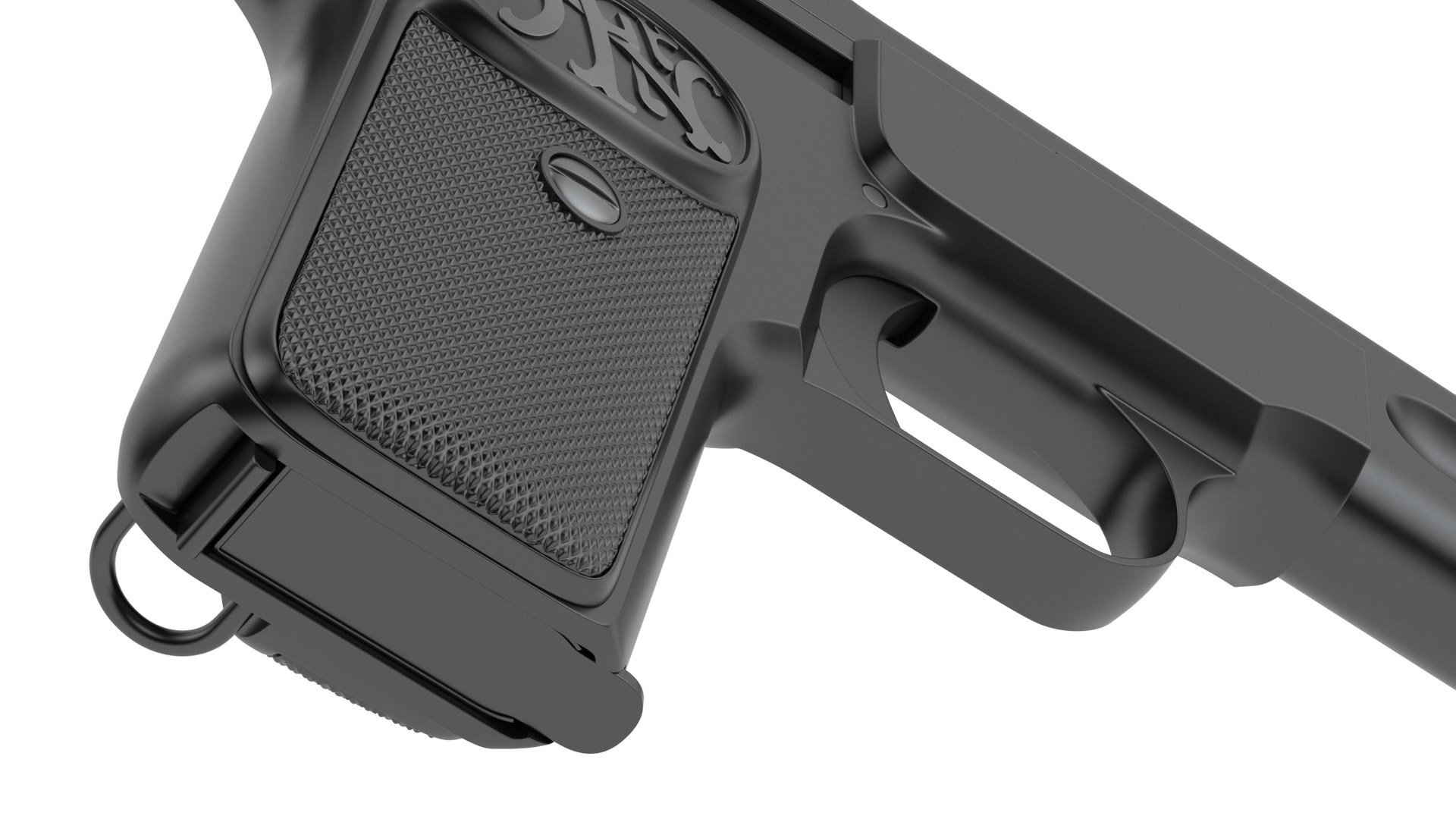 3D FN M1900 Pistol Model - TurboSquid 1769164