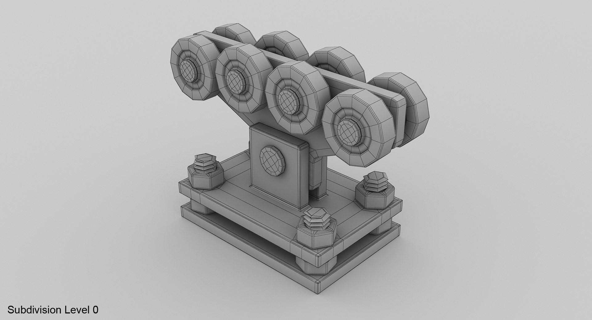 Automatic Gates Roller 3d Obj
