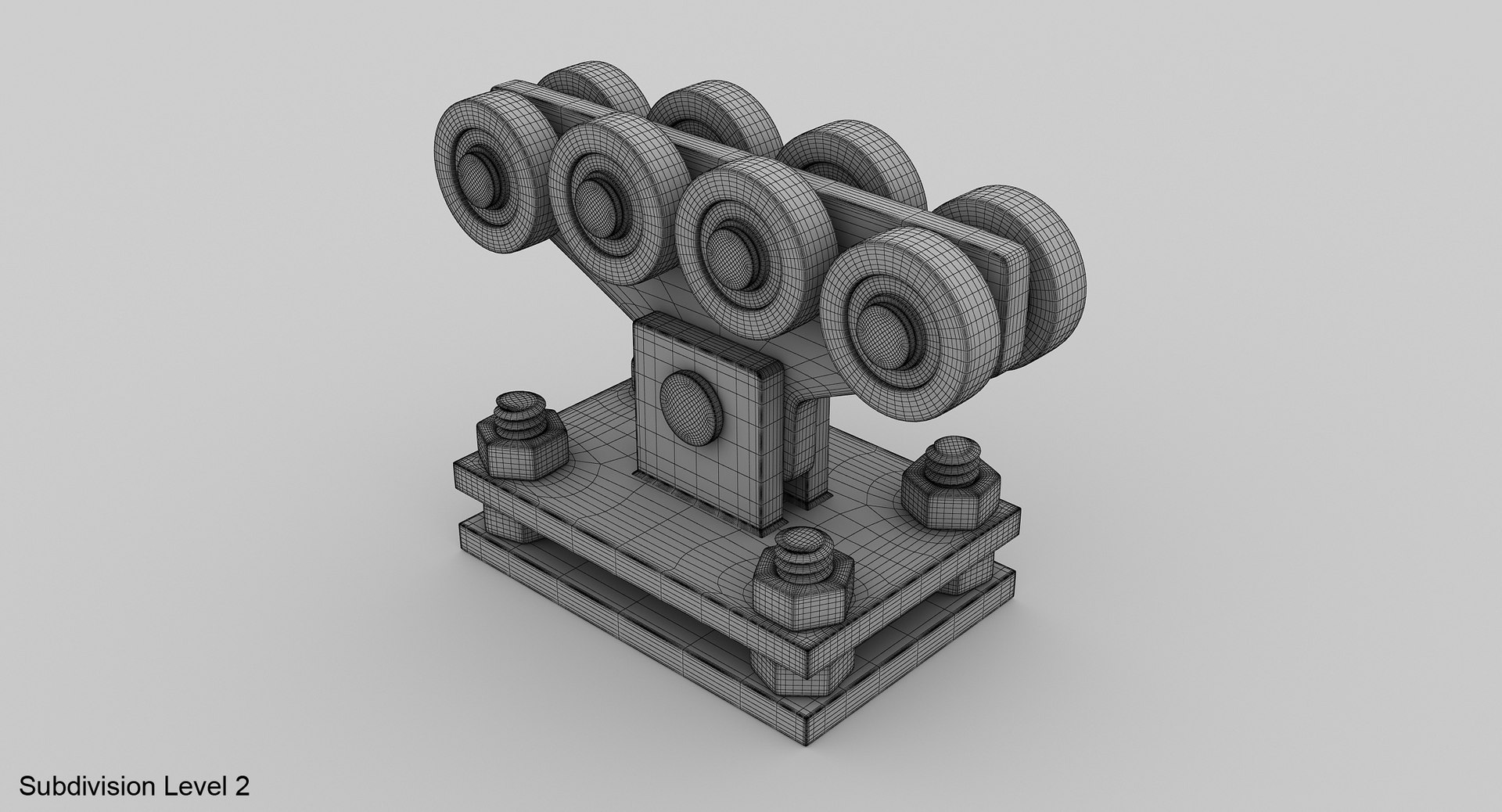 Automatic Gates Roller 3d Obj