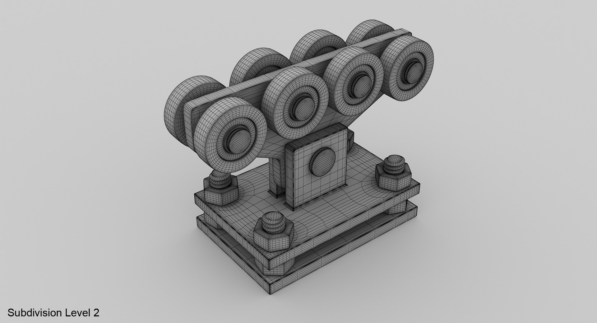 Automatic Gates Roller 3d Obj