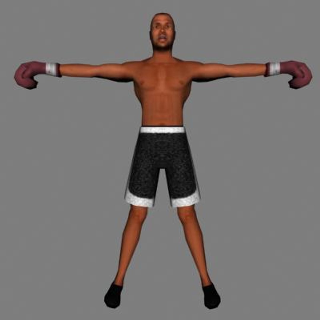 Human Male Boxer 3d Model