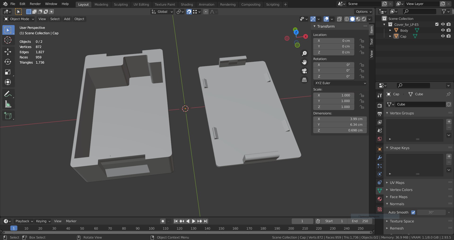 3D Box For LP-E5 - TurboSquid 1968792