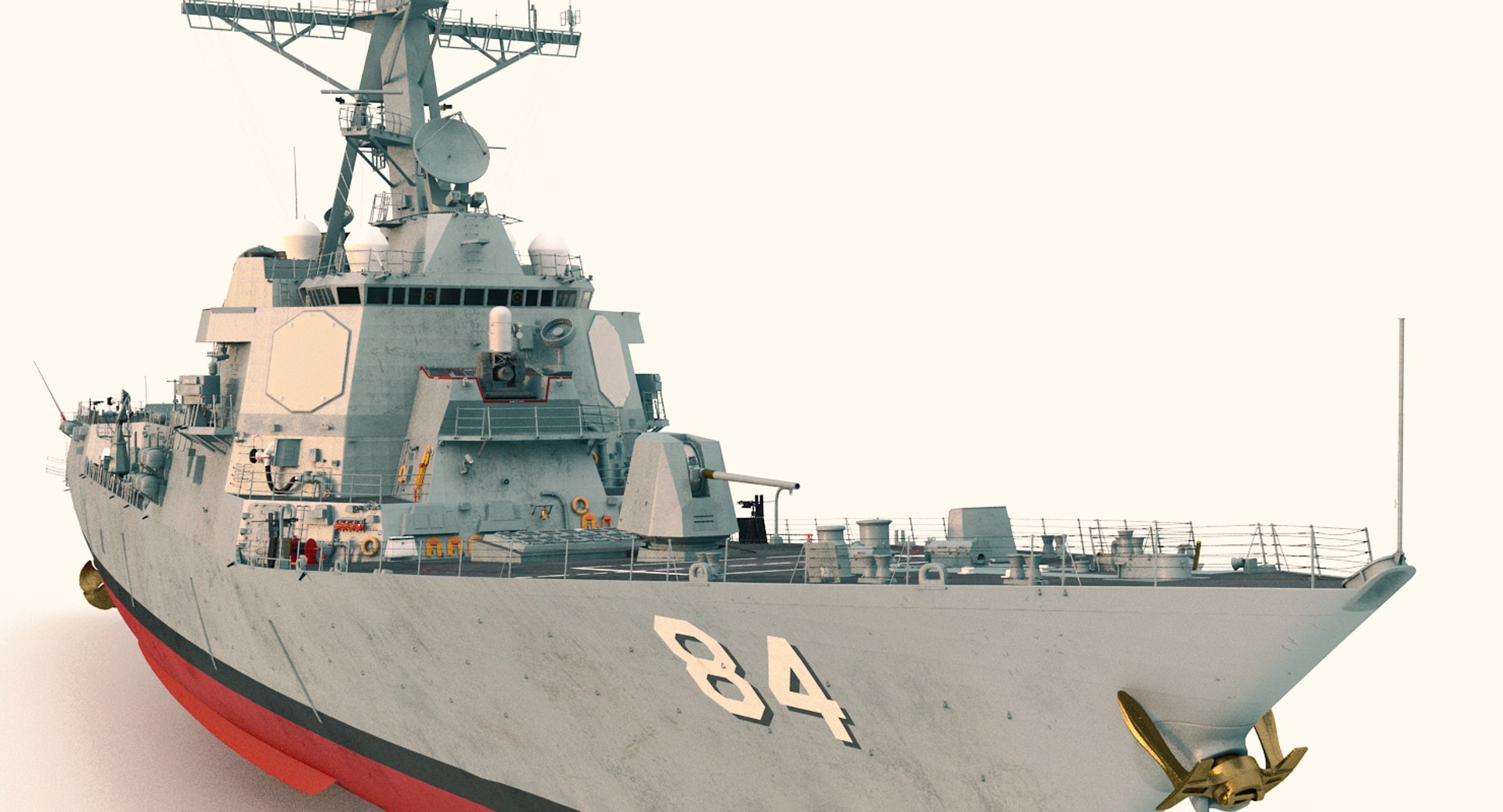 Uss bulkeley 3D model - TurboSquid 1380660