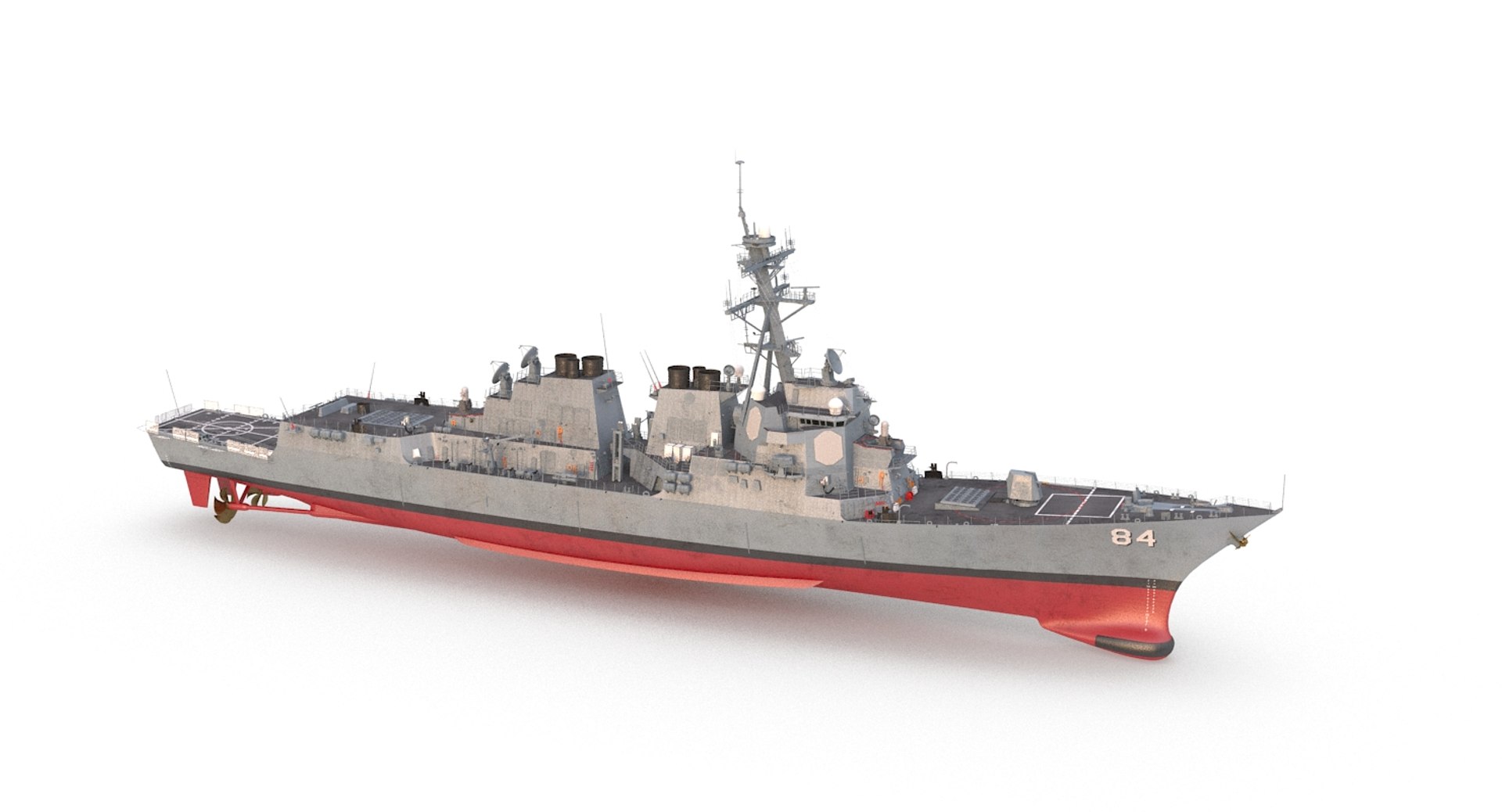 Uss bulkeley 3D model - TurboSquid 1380660