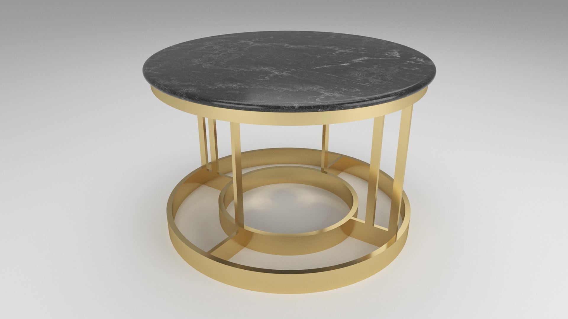 Marble Coffee Table 3D Model - TurboSquid 1639602