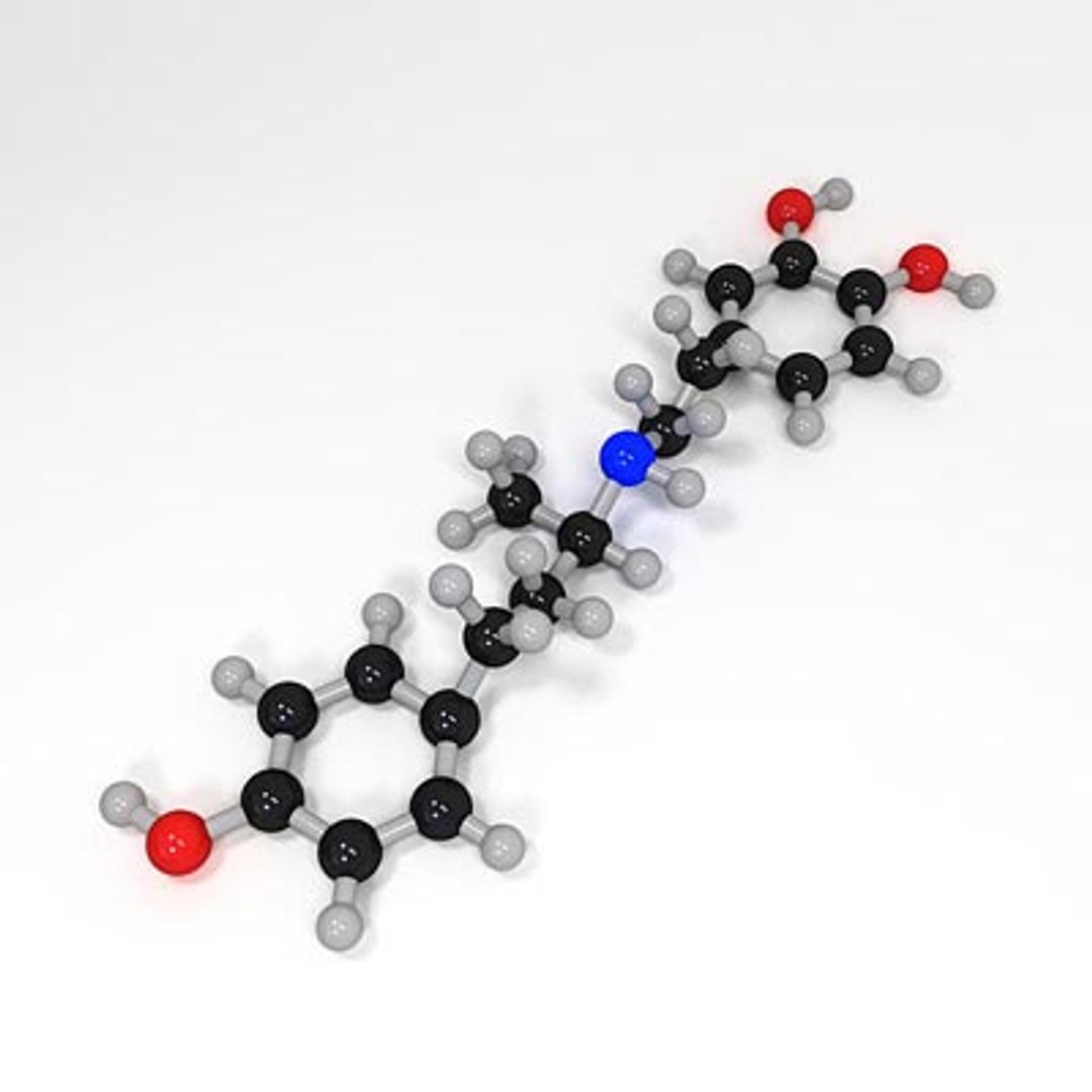 Dobutamine Molecule Structure 3d Model