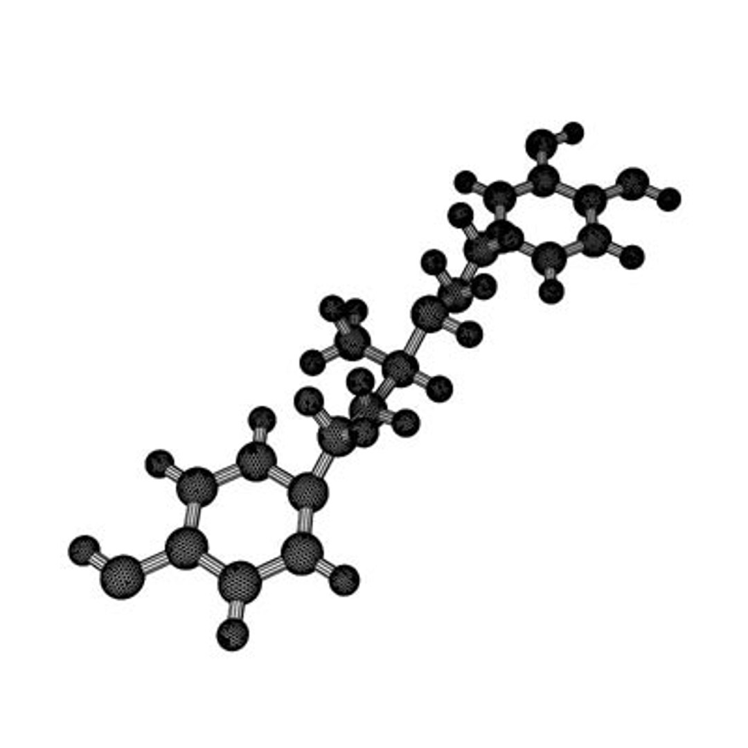 Dobutamine Molecule Structure 3d Model