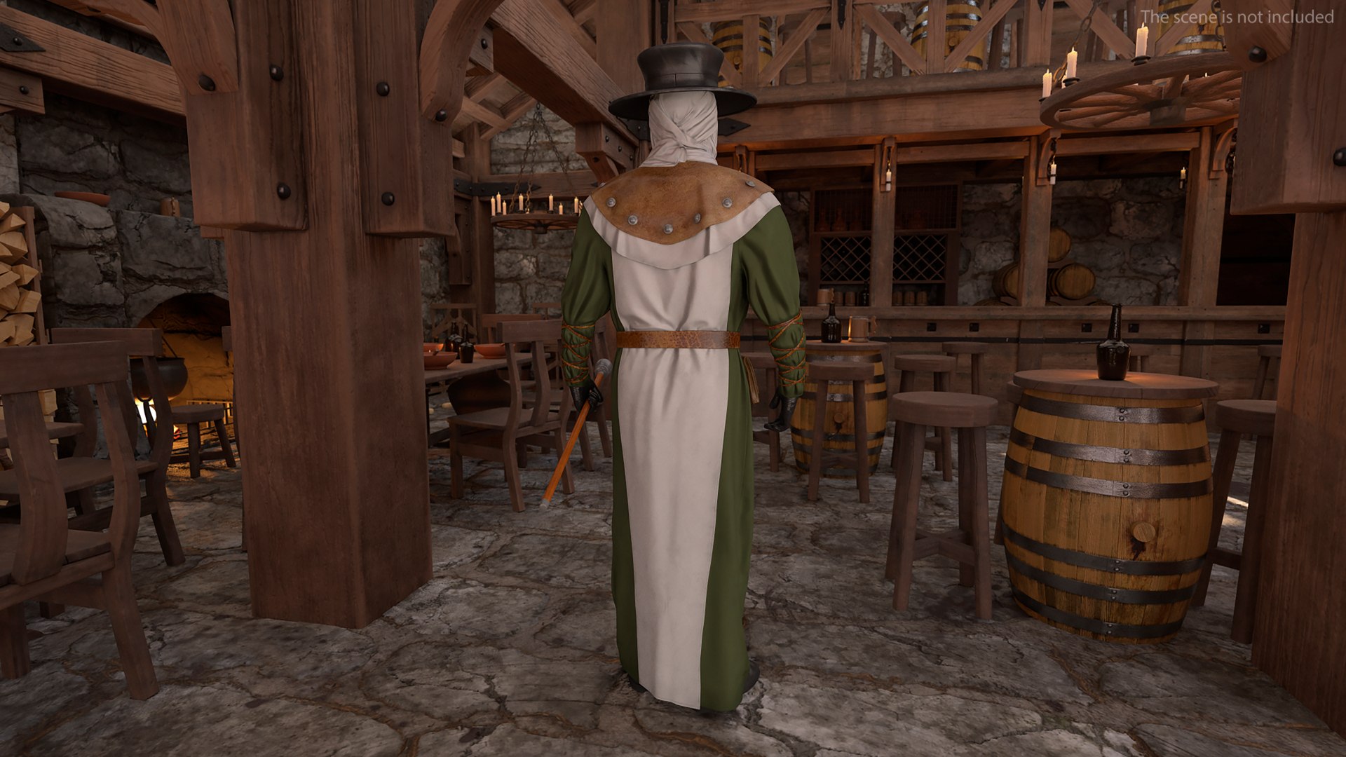 3D Plague Doctor - TurboSquid 2395926