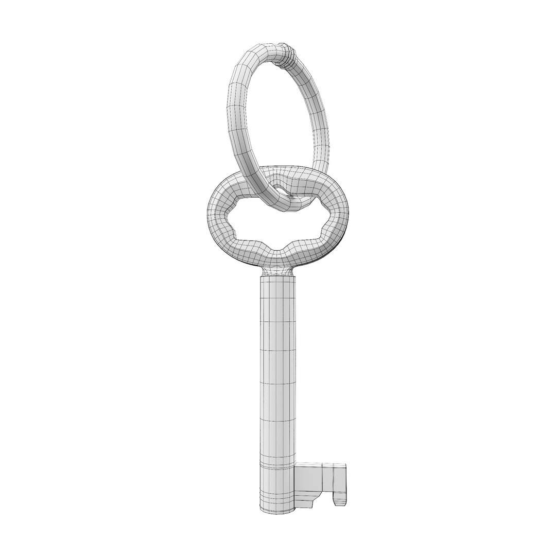 3D Key Antique 3dmodel Model - TurboSquid 1986543