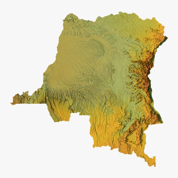 3D модель Модель STL Демократической Республики Конго - TurboSquid 1837104