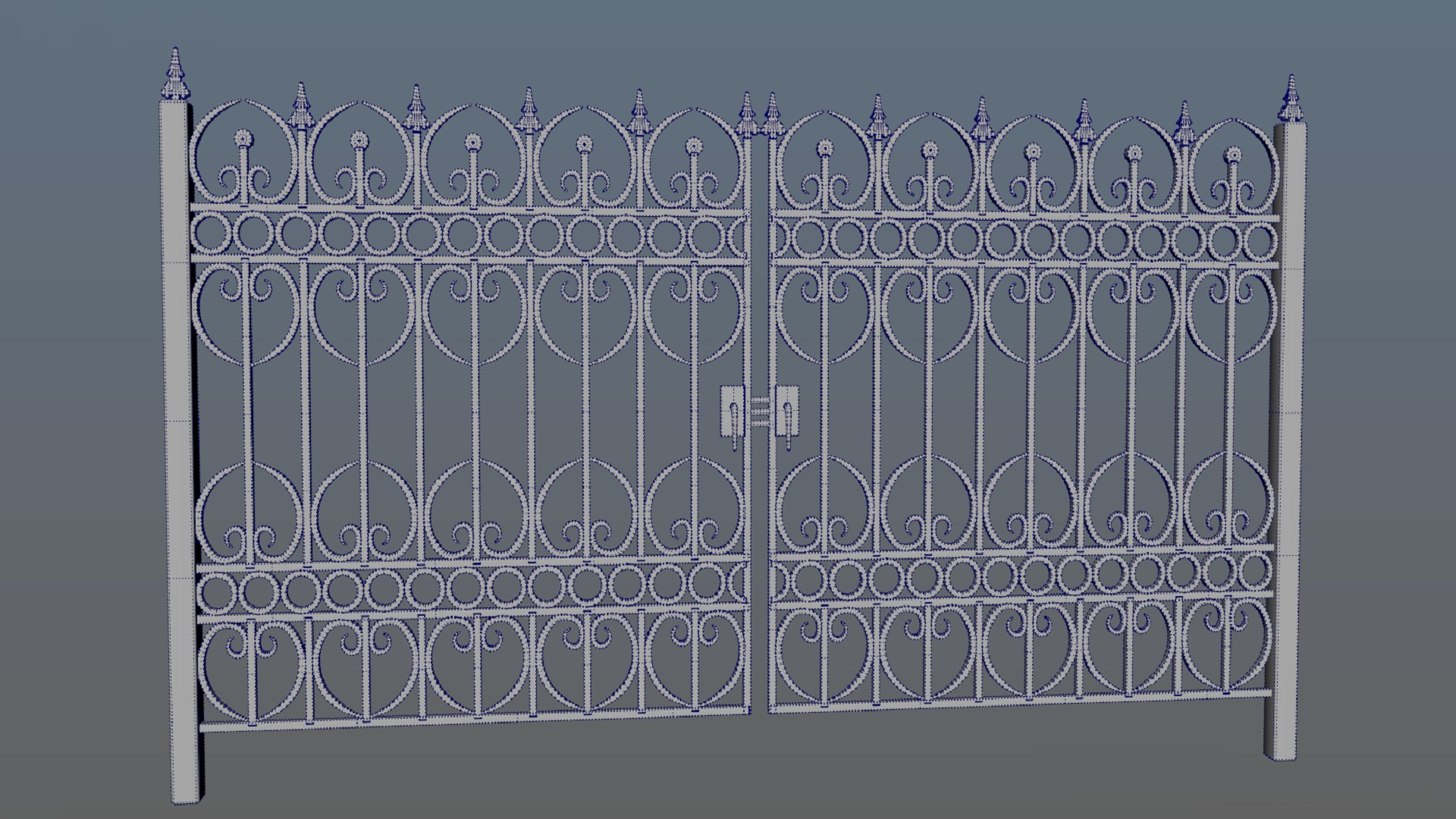 Gate And Fence Metal Art JPEG PNG 2 Texture Packs Low-poly 3D Model 3D ...