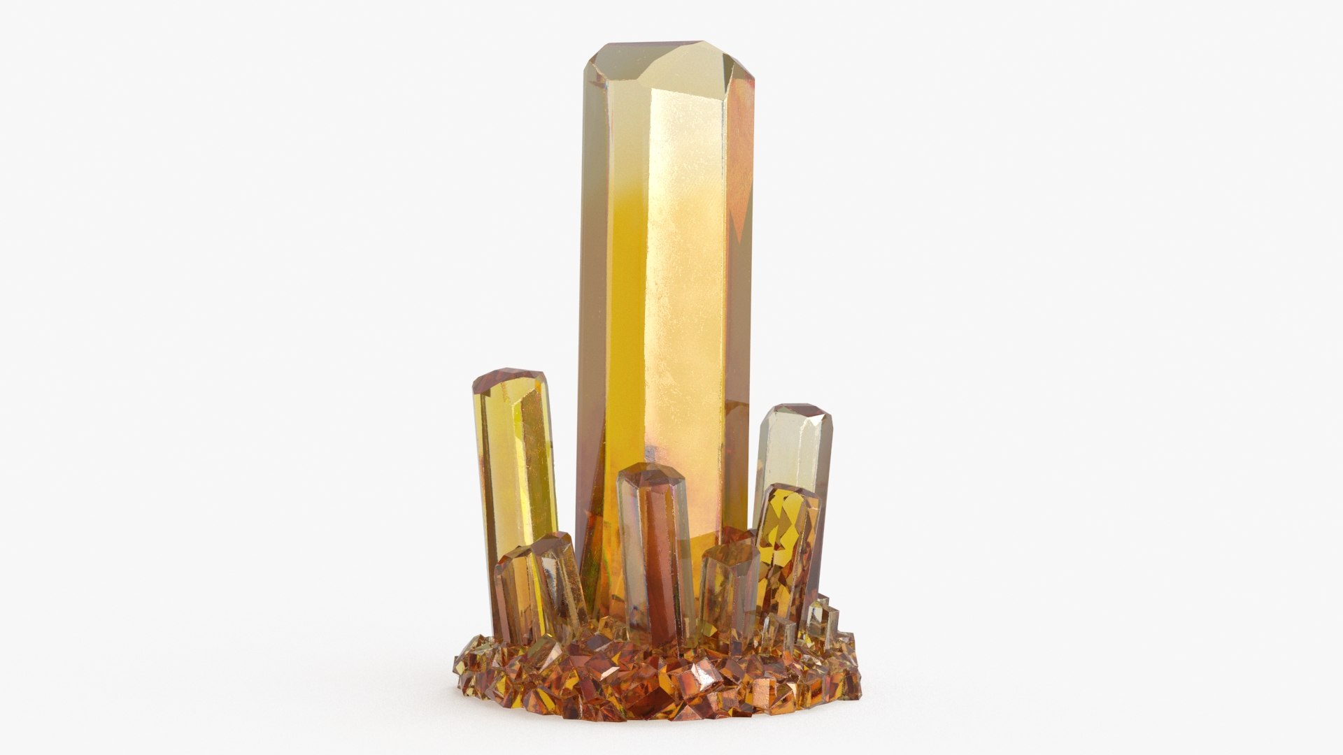 Crystal Yellow 3D Model - TurboSquid 2152967