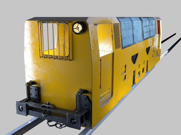 modelo 3d locomotora minera tren - TurboSquid 974448