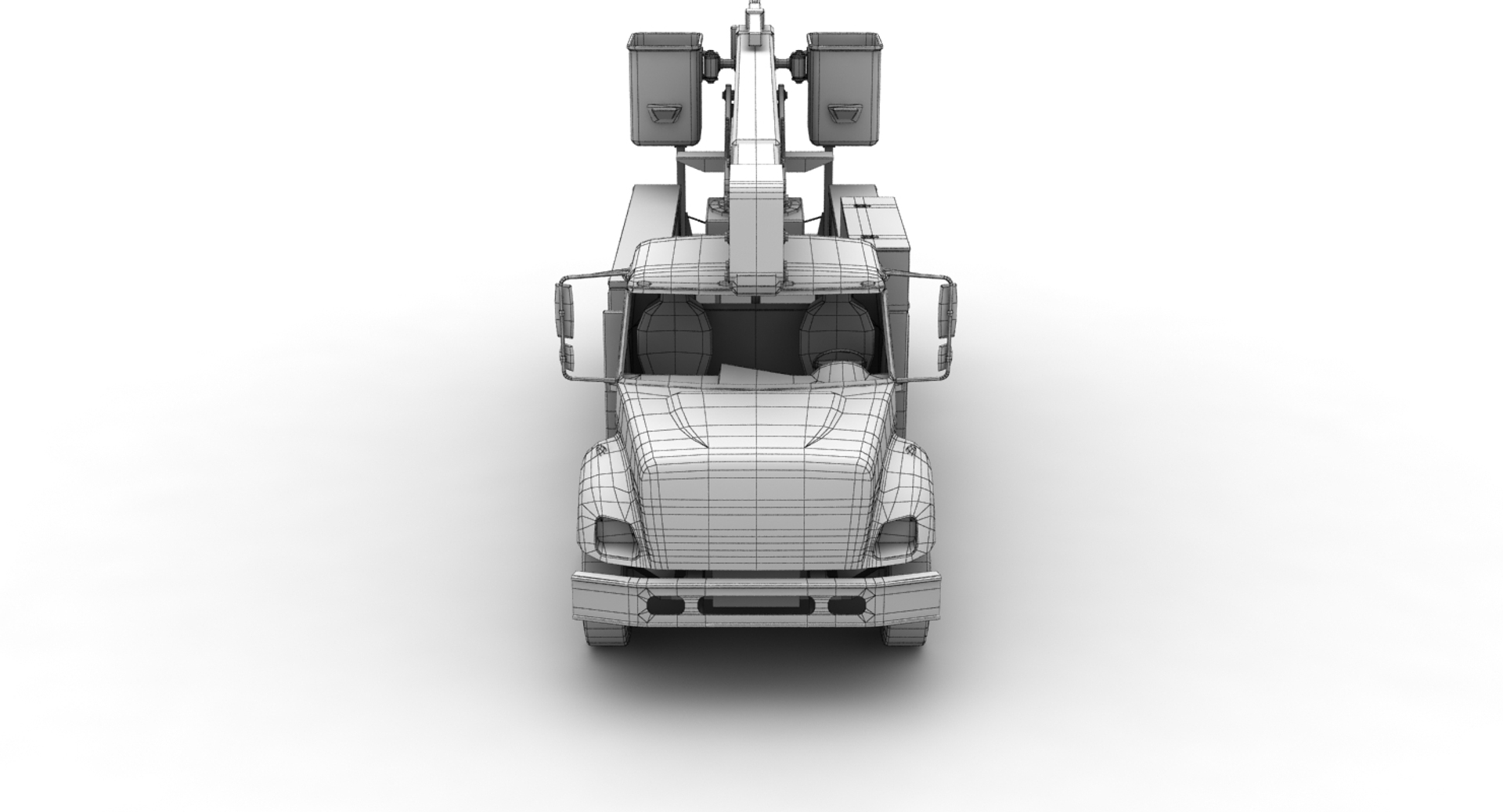 Navistar Bucket Truck 3D Model - TurboSquid 1558877