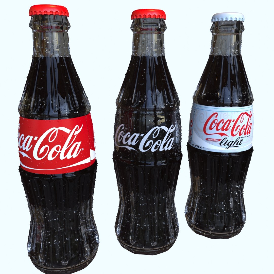 3D Cola 250ml Bottle Model - TurboSquid 1557186