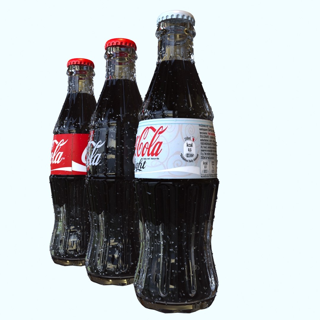 3D Cola 250ml Bottle Model - TurboSquid 1557186