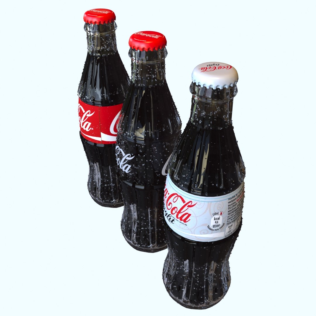 3D Cola 250ml Bottle Model - TurboSquid 1557186