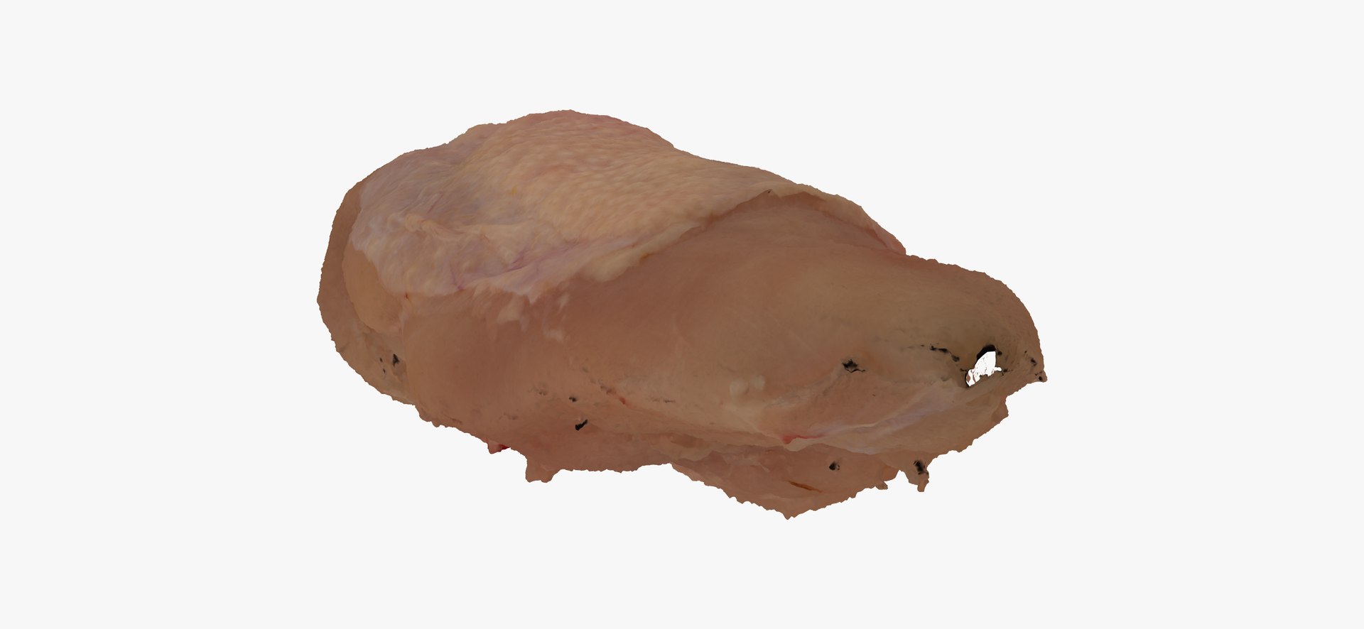 3D Chicken Breast Skin On 02 RAW Scan - TurboSquid 1868779
